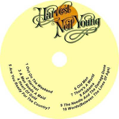 COVERS & LOVERS : 1972 LP NEIL YOUNG "HARVEST"